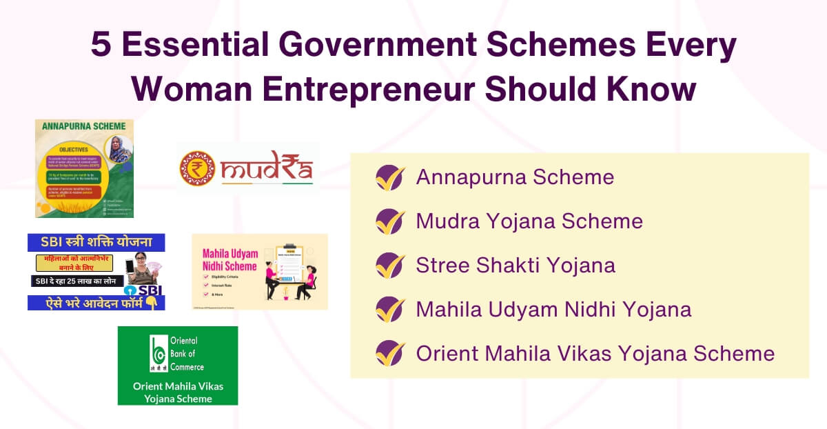 Explore the Top 5 Government Schemes for Women Entrepreneurs