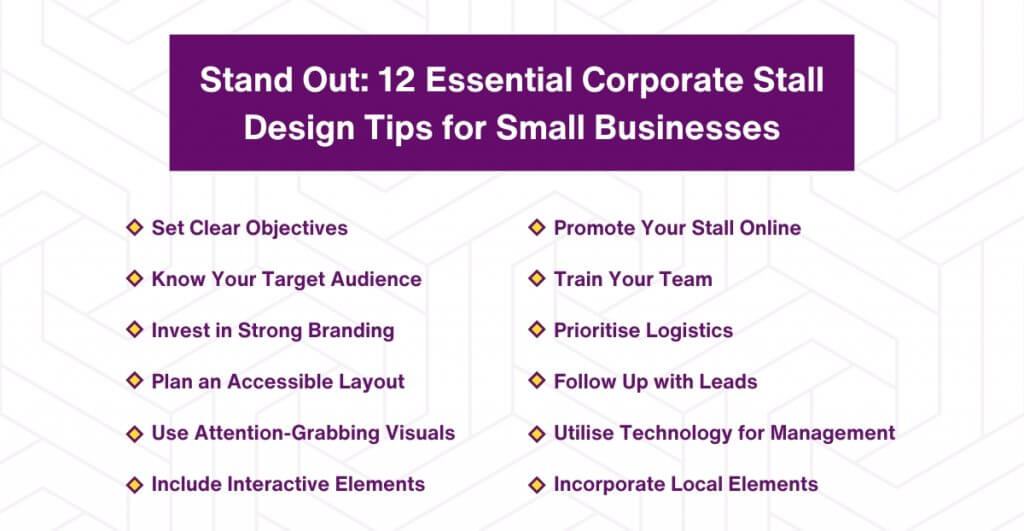 12 Corporate Stall Design Tips for Small Businesses Success